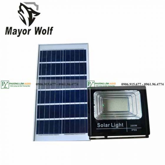 Đèn Pha Năng Lượng Mặt Trời 200W Mayor Wolf — Phương Lâm Audio
