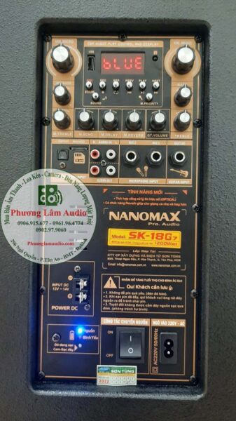 Loa Kéo Nanomax SK-18G7 Bass 50cm 1200w Karaoke Bluetooth — Phương Lâm Audio